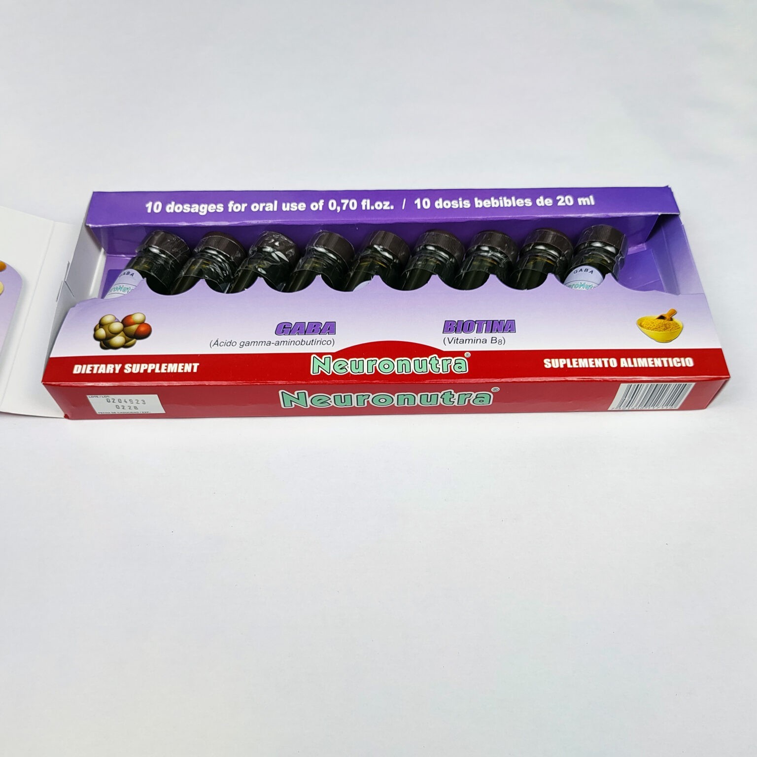 AMPOLLETAS GABA con VITAMINA B8 (BIOTINA) – Boticate